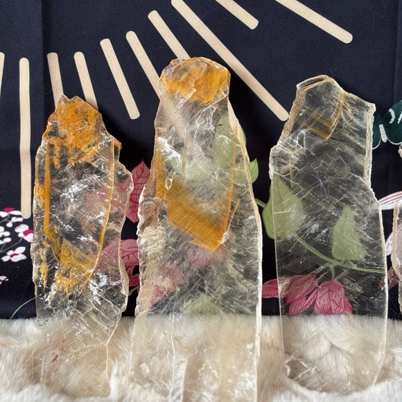 Accents | Rare Gold Phantom Selenite Slab | Poshmark